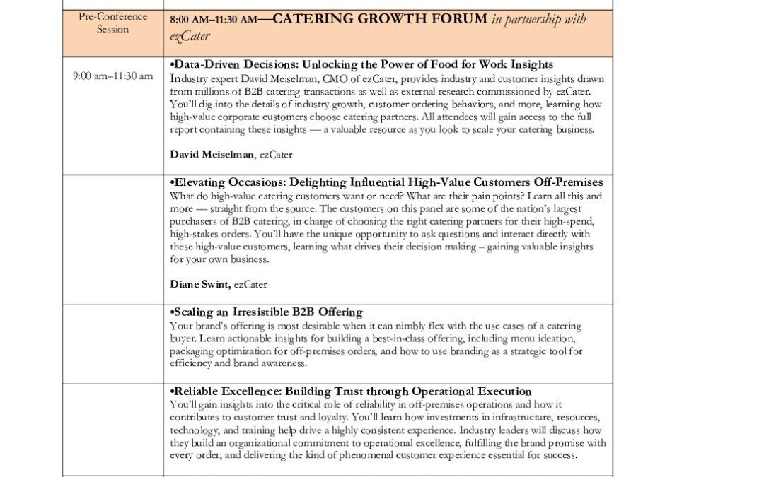 FODC-Agenda | Food On Demand